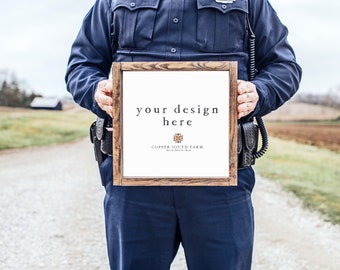 Blank Wooden Sign Corrections Officer Theme 20x28 Wood | Etsy