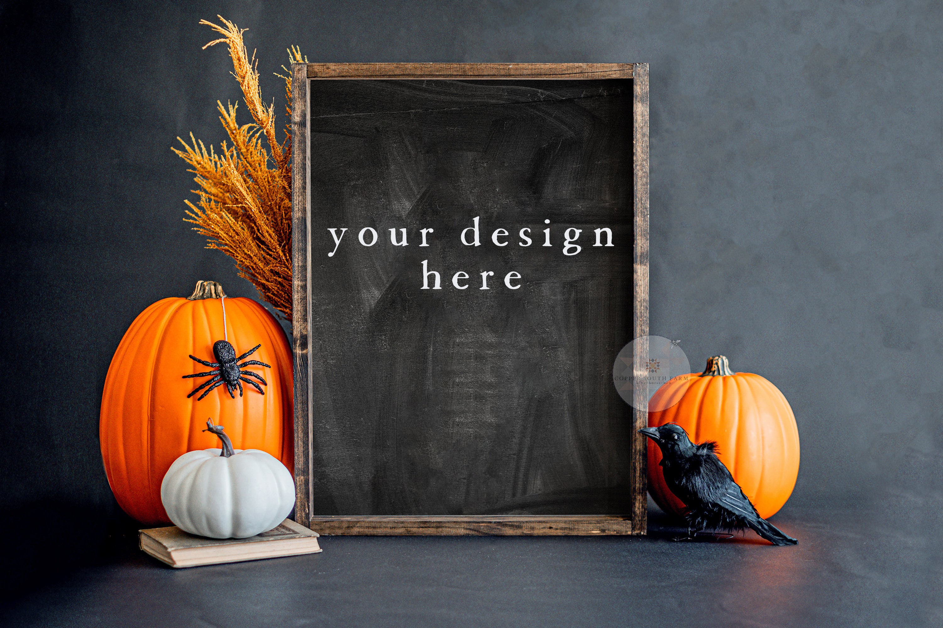 Haunted Farmhouse Halloween Theme | Blank Wood Sign | 18x20 Cottage ...