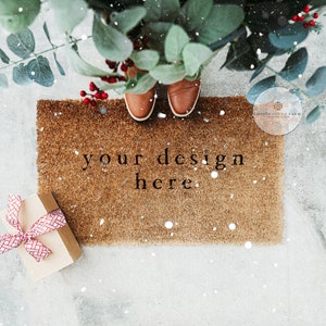 Cute Welcome Mat Mockup | Welcome Mat Mockup | Personalized Door Mat ...