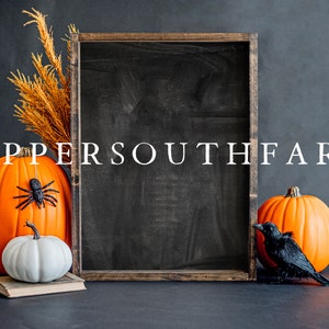 Haunted Farmhouse Halloween Theme | Blank Wood Sign | 18x20 Cottage ...