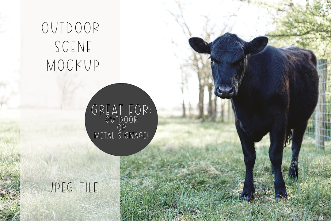 Farm Scene for Outdoor Signage | Outdoor Scene Mockup | Outdoor Sign ...