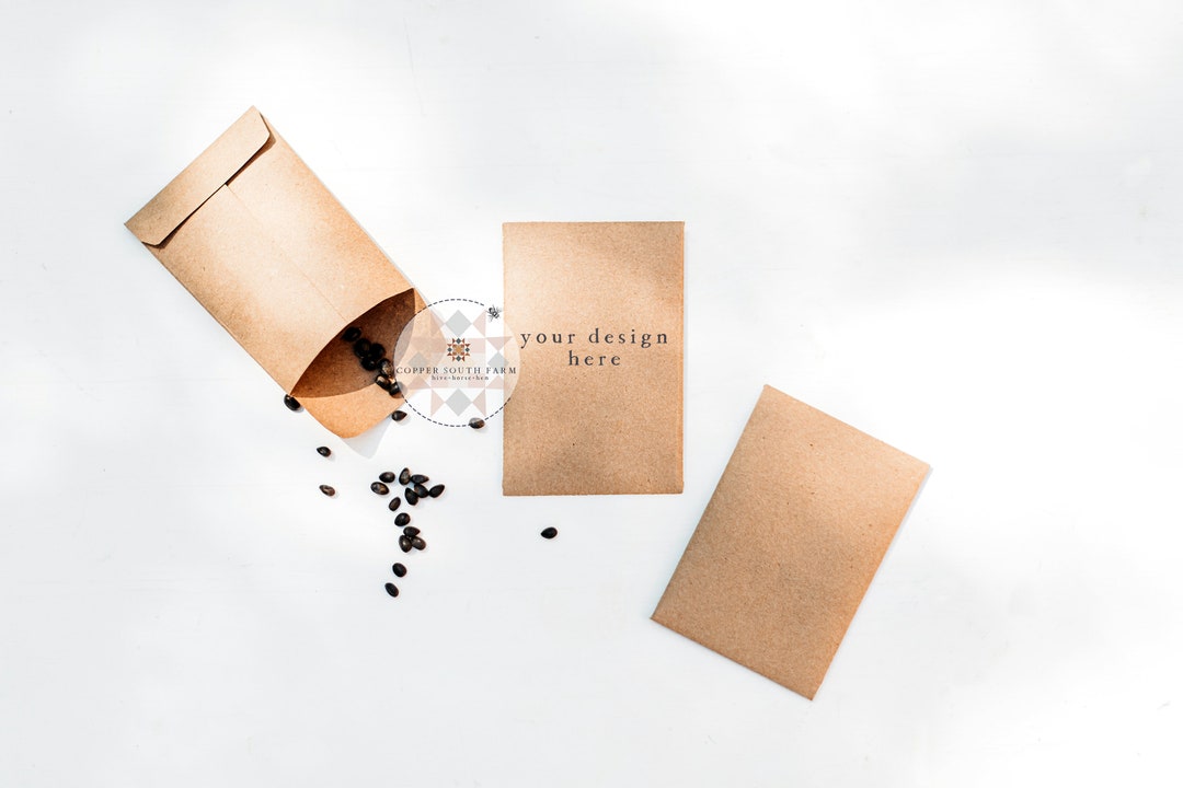 Seed Pack Mockup | Garden and Homesteading Theme | Blank Seed Packet | JPEG Product Photography ...