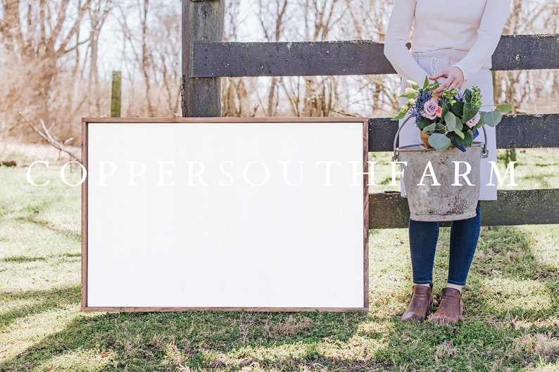 Blank Farmhouse Sign Flower Farm Theme 32x48 Cottage Signs - Etsy