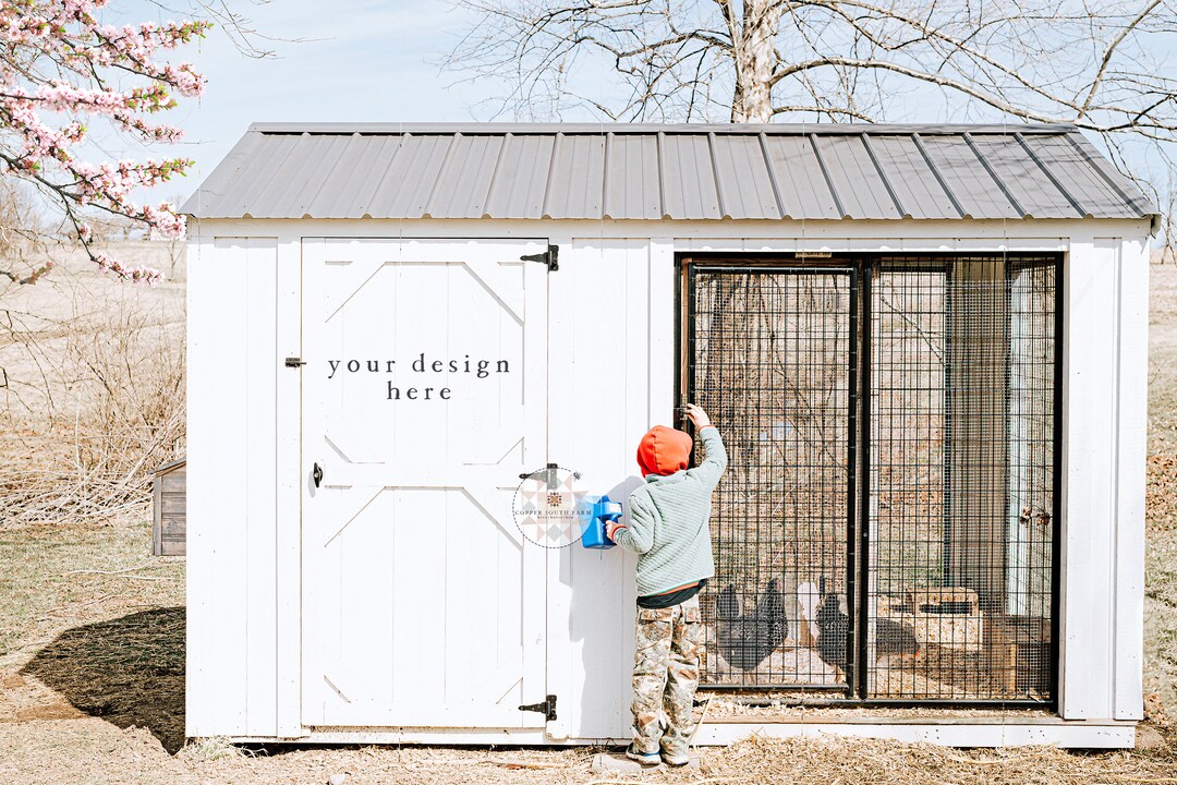 Blank Wall Mockup | White Chicken Coop Scene | | White Wood Backdrop - Etsy