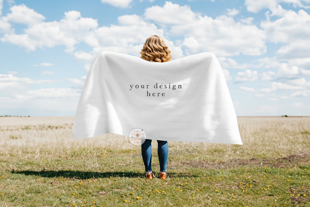 White Blanket Mockup | White Throw Mockup | JPEG and PSD Files - Etsy