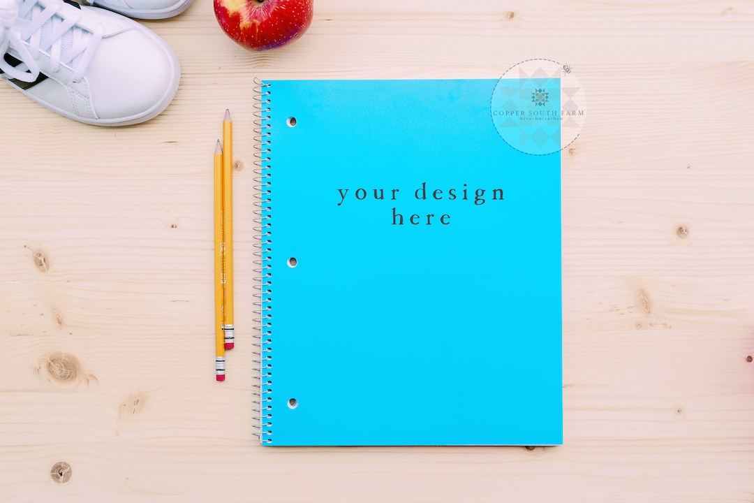 Name Labels for School Supplies Mockup | Cute School Supplies | Blue ...