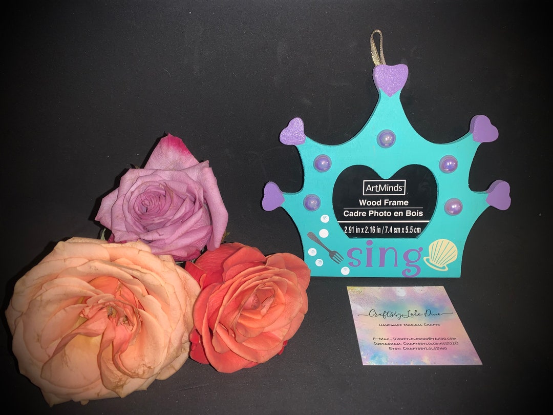 The Little Mermaid Inspired Mini Hanging Crown Frame - Etsy