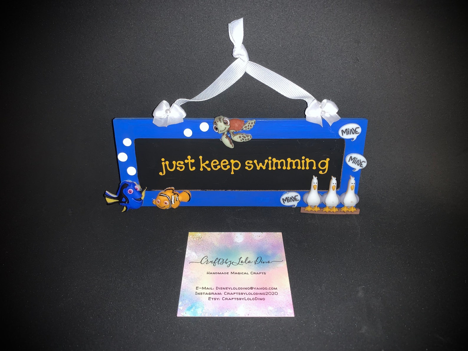 Finding Nemo Inspired Mini Hanging Sign Nemo and Friends | Etsy