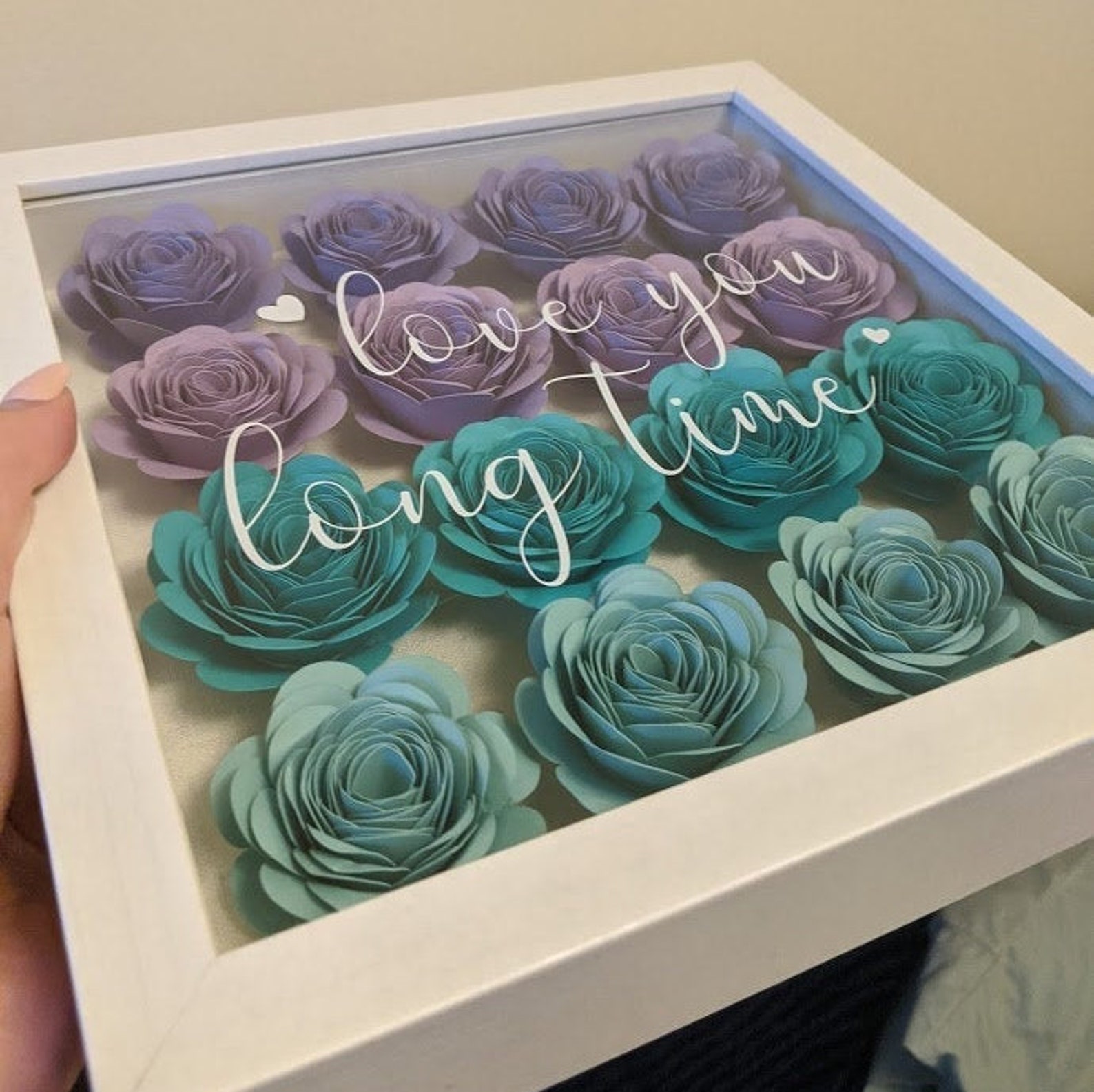 Love You Shadow Box - Etsy