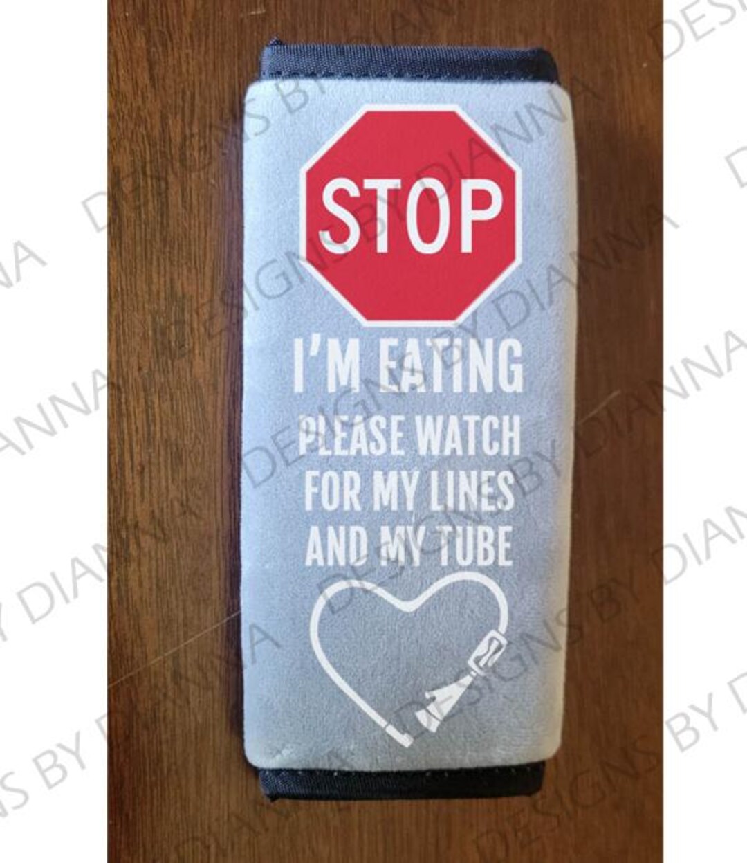 Feeding Tube Car Seat Strap Cover in GRAY - Etsy