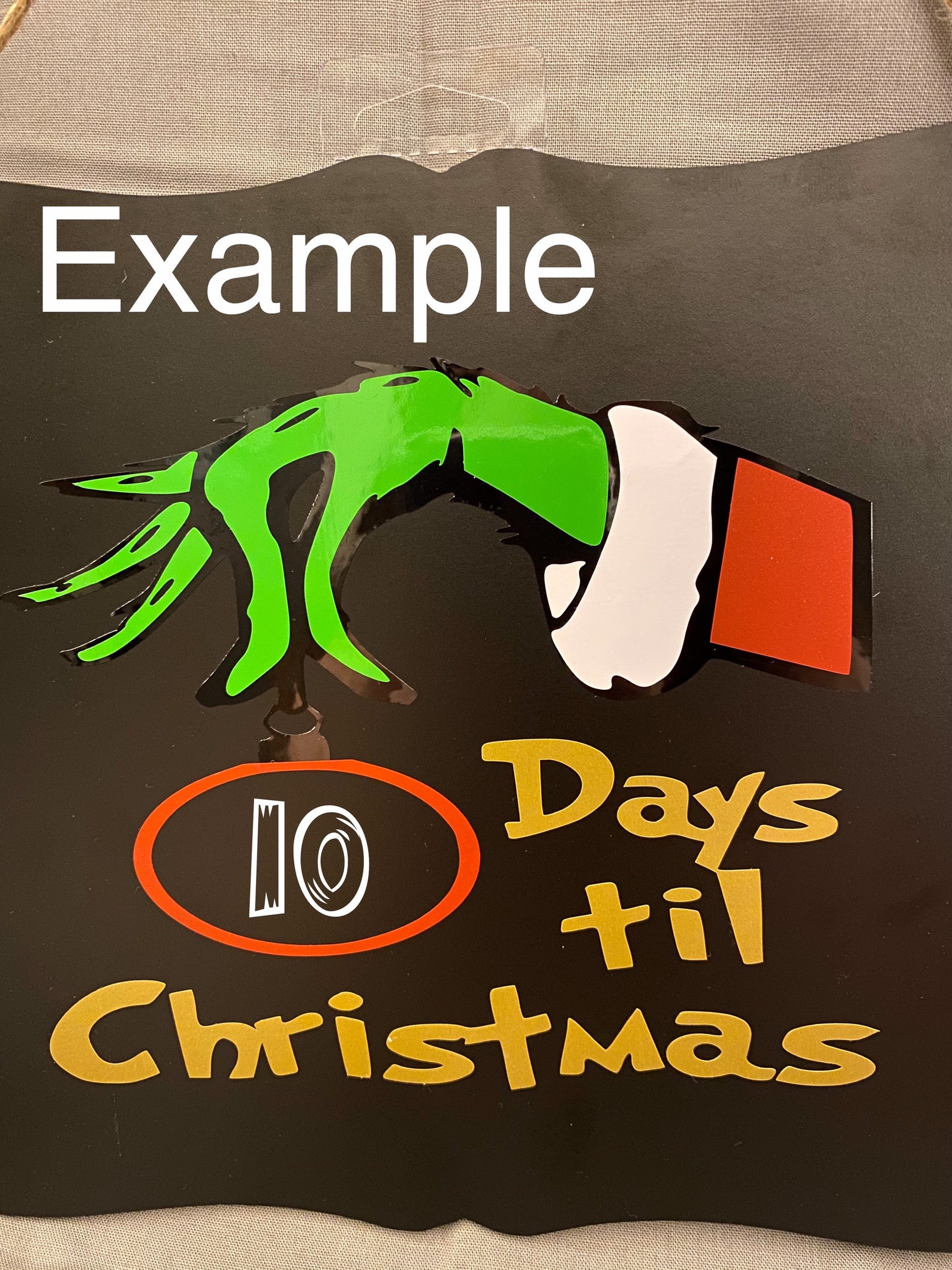 Grinch Inspired Christmas Countdown - Etsy