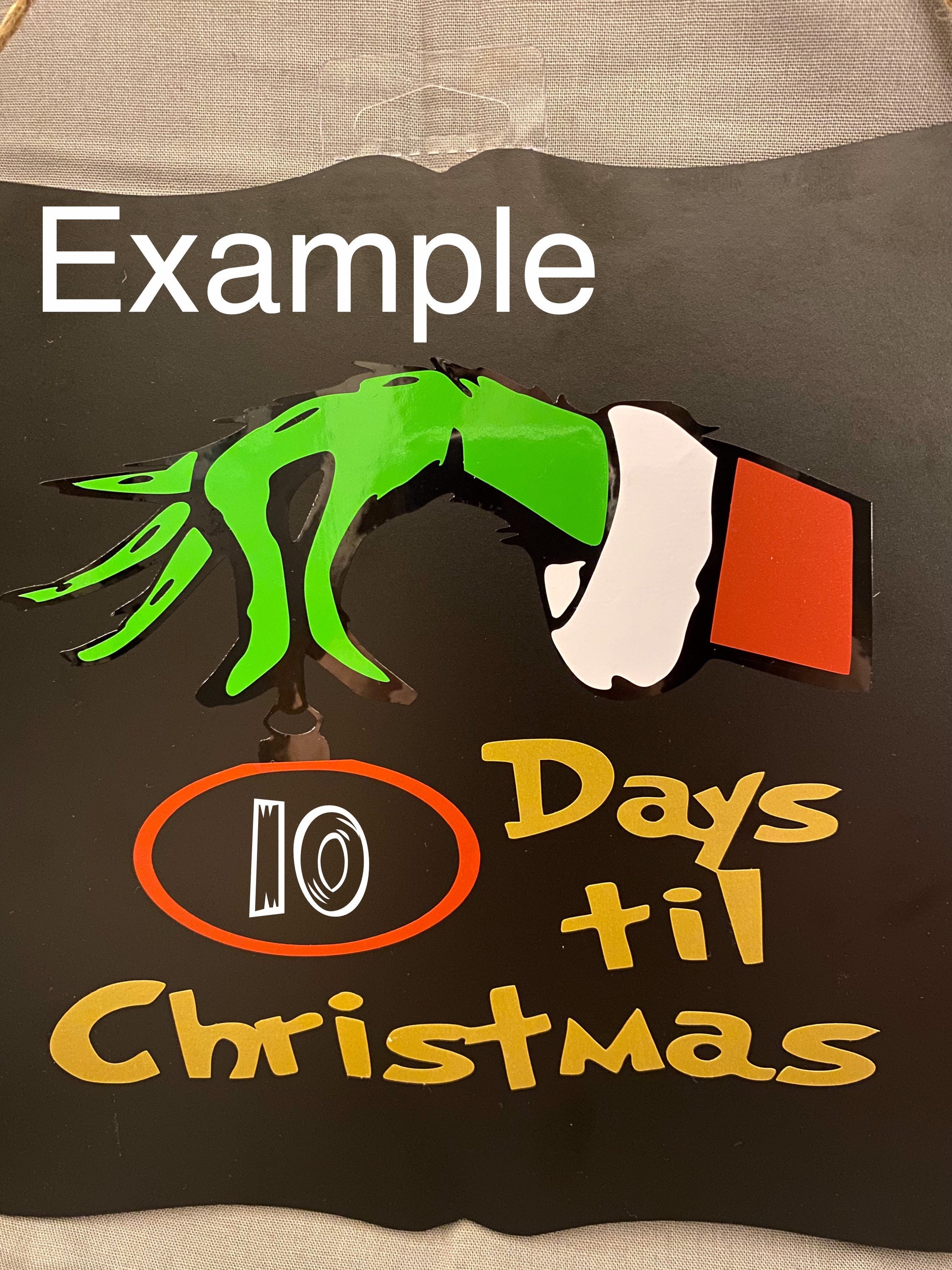 Grinch Inspired Christmas Countdown - Etsy