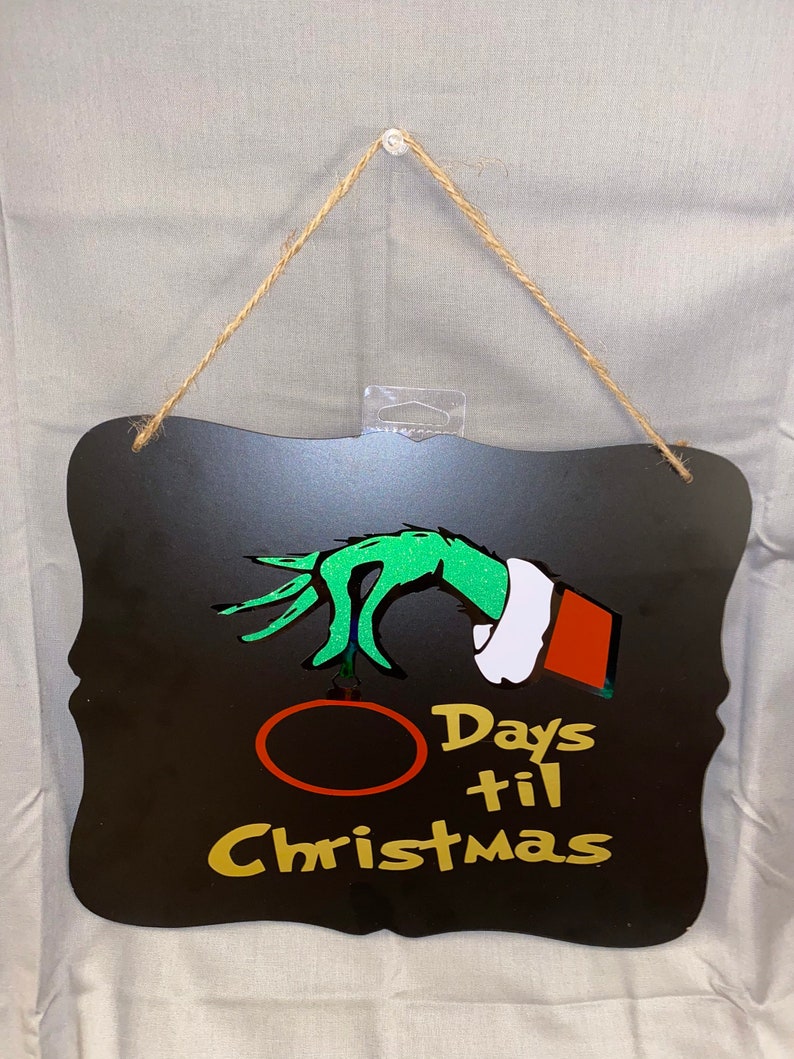 Grinch Inspired Christmas Countdown - Etsy