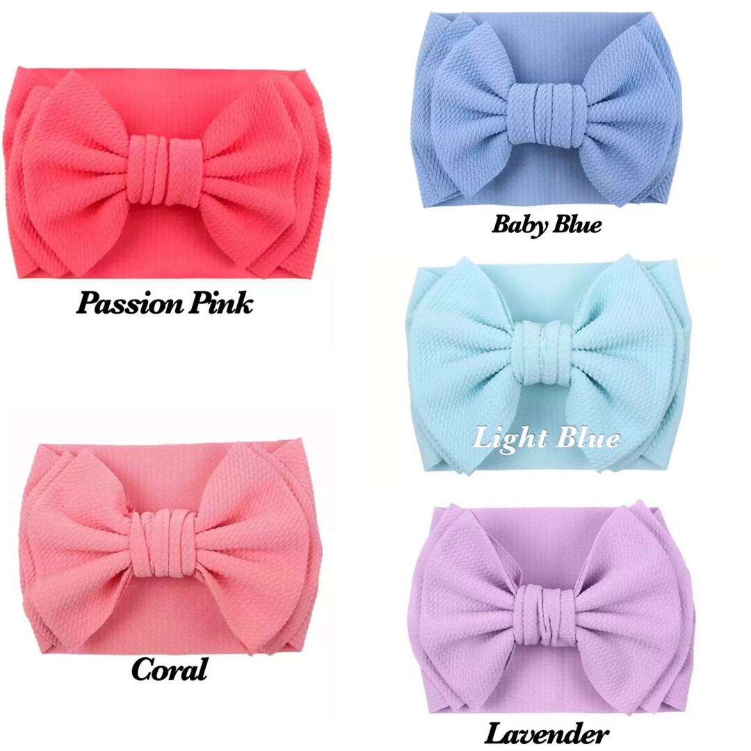 7 SOLID Color Bows, Dog Bow, Dog Headband, Bow - Etsy
