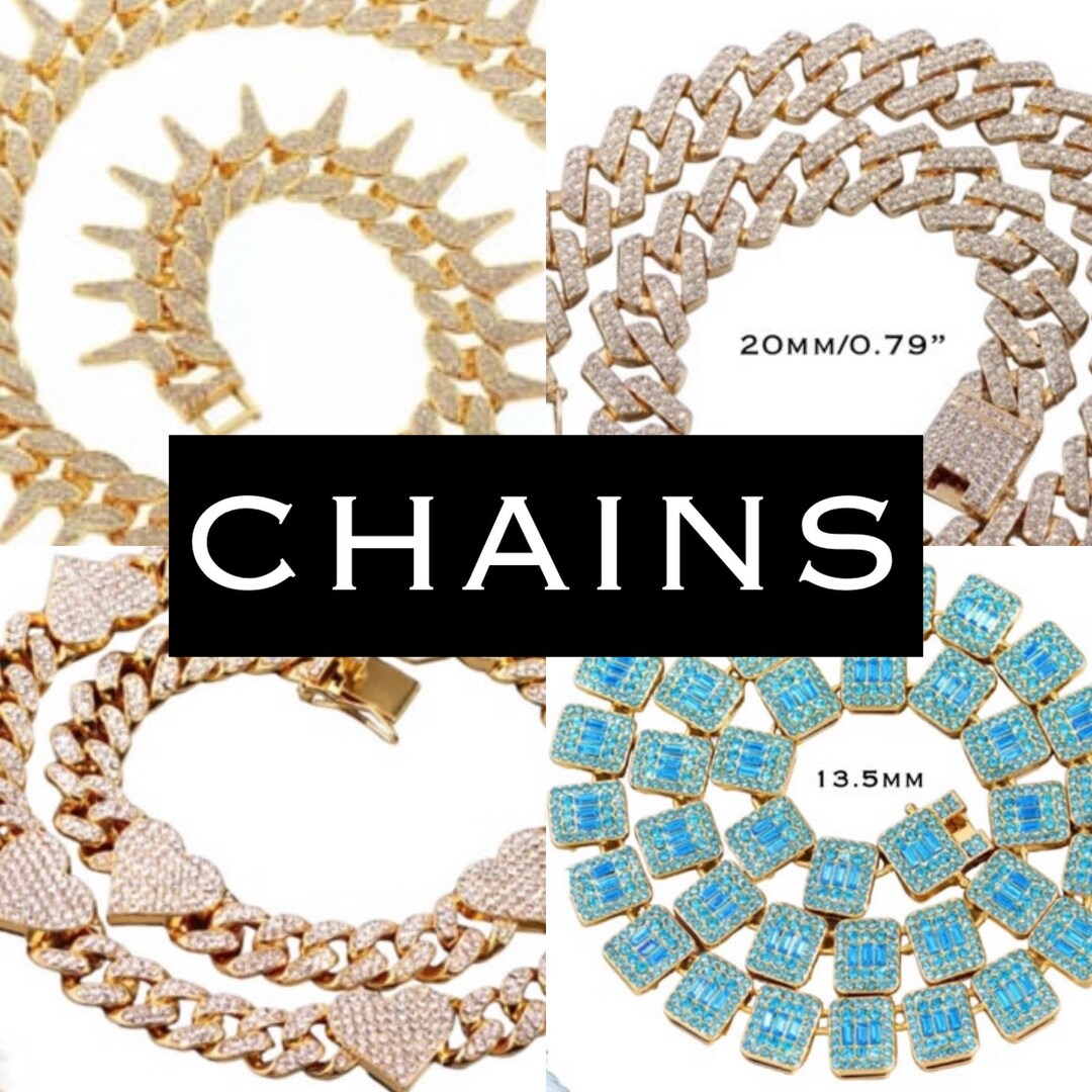 CHAINS| Dog Chain| Dog Jewelry| French Bulldog Gifts| Gold Chain| Zinc ...