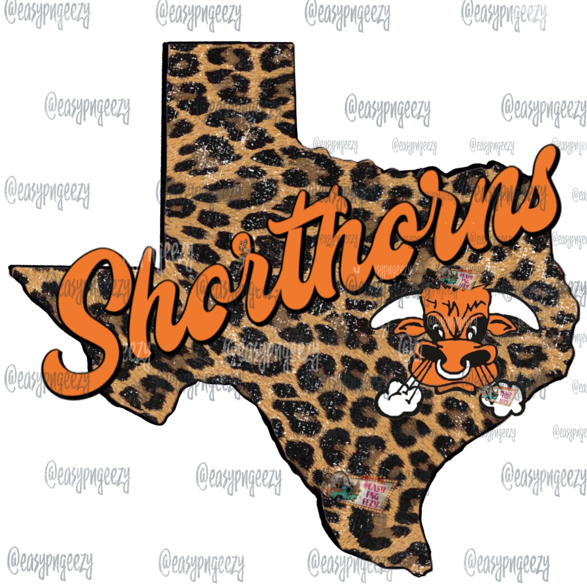 Texas Shorthorns Sublimation Png/texas Football/digital Mascot/brown ...