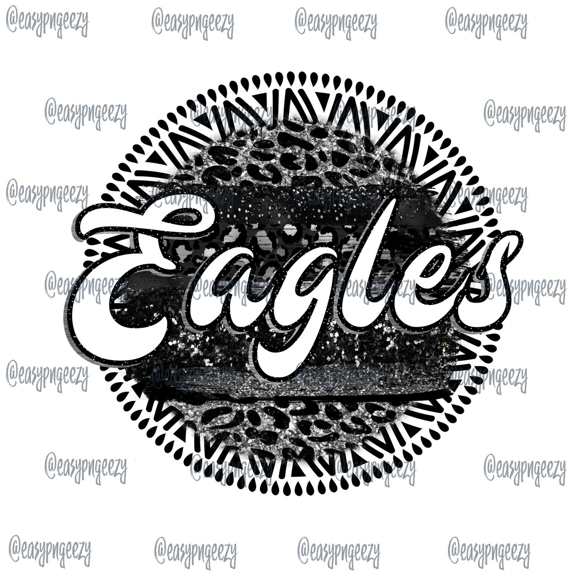 Eagles Sublimation Png/mascot Png/eagles/leopard/black and Silver ...