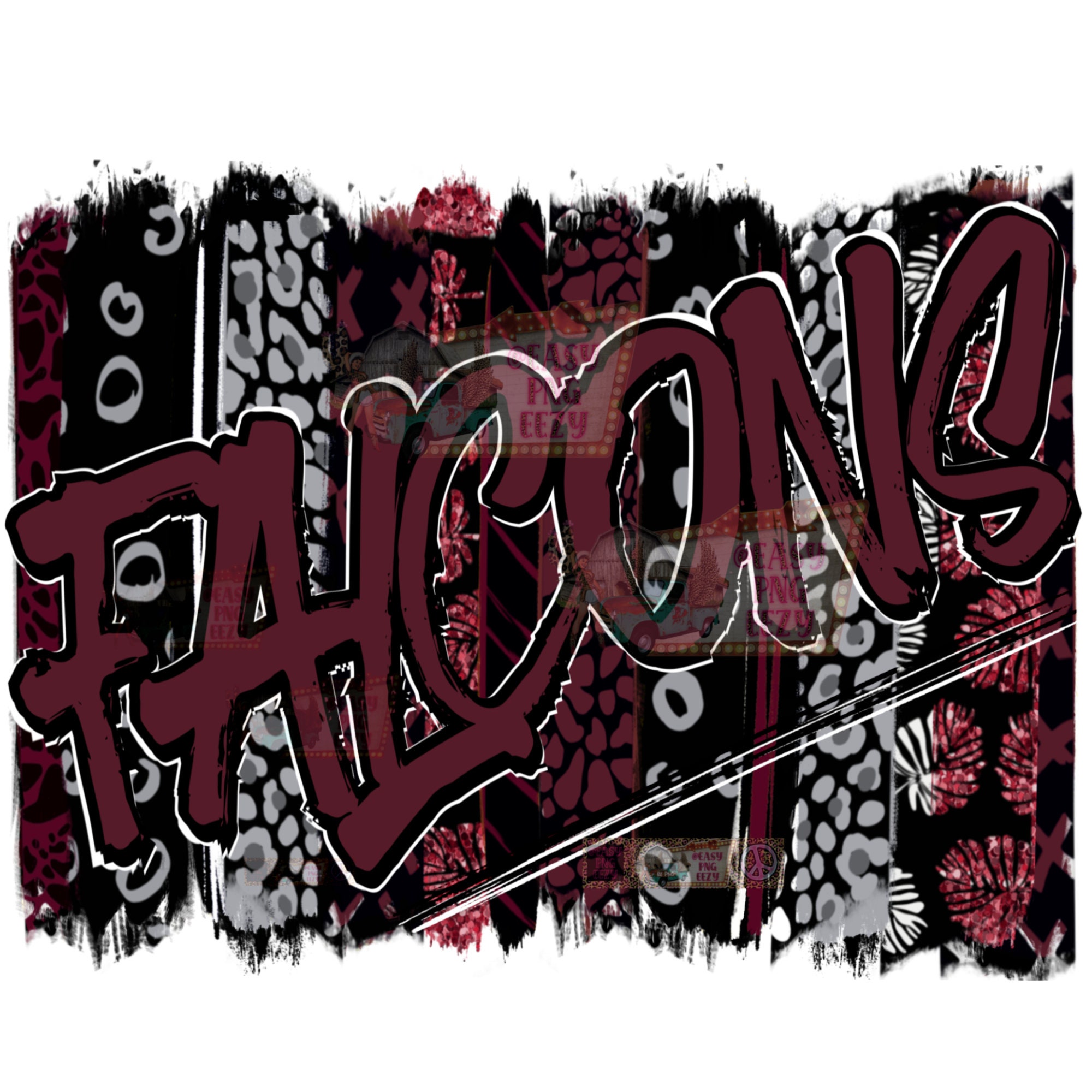 Falcons Png/maroon Sublimation/burgundy Png Download/football Season ...