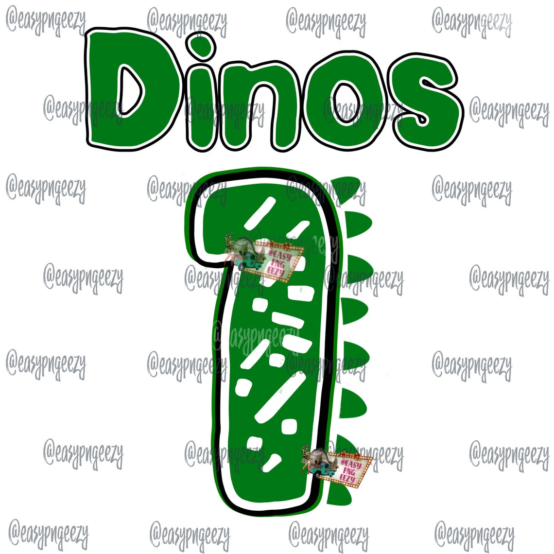 Team Dinos Png Numbers 1 - 5/dinos Sublimation Png/dino Png/dinosaur ...