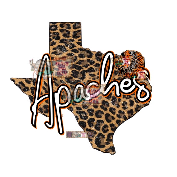 Apaches Sublimation Png/texas Football/apaches Mascot/team - Etsy