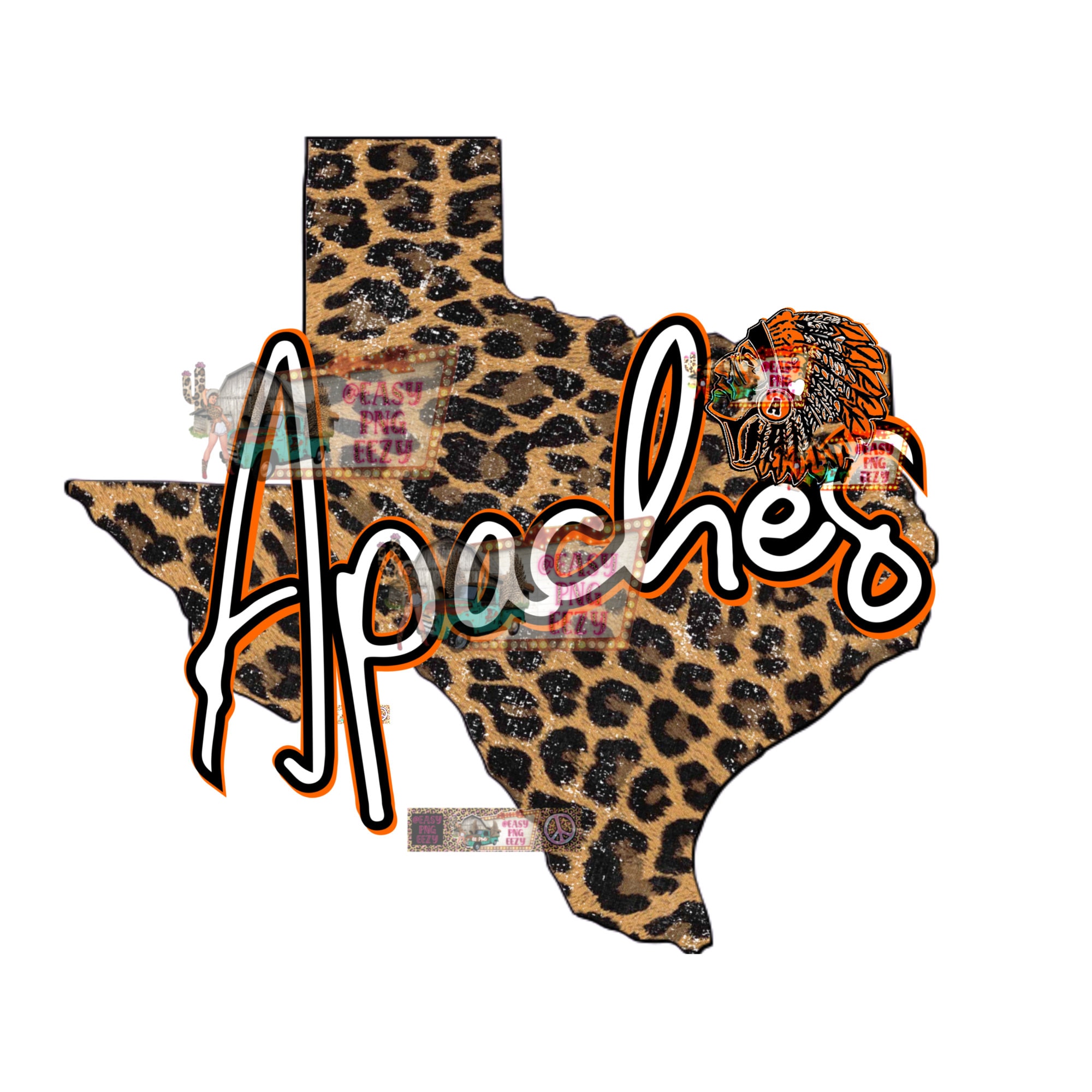 Apaches Sublimation Png/texas Football/apaches Mascot/team Png/texas ...