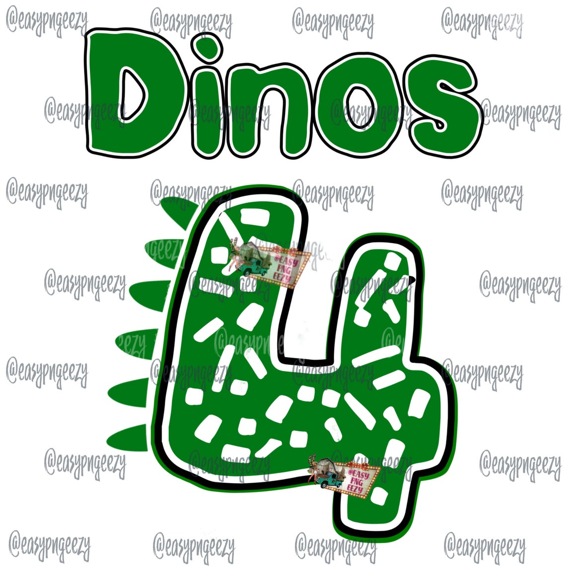 Team Dinos Png Numbers 1 - 5/dinos Sublimation Png/dino Png/dinosaur ...