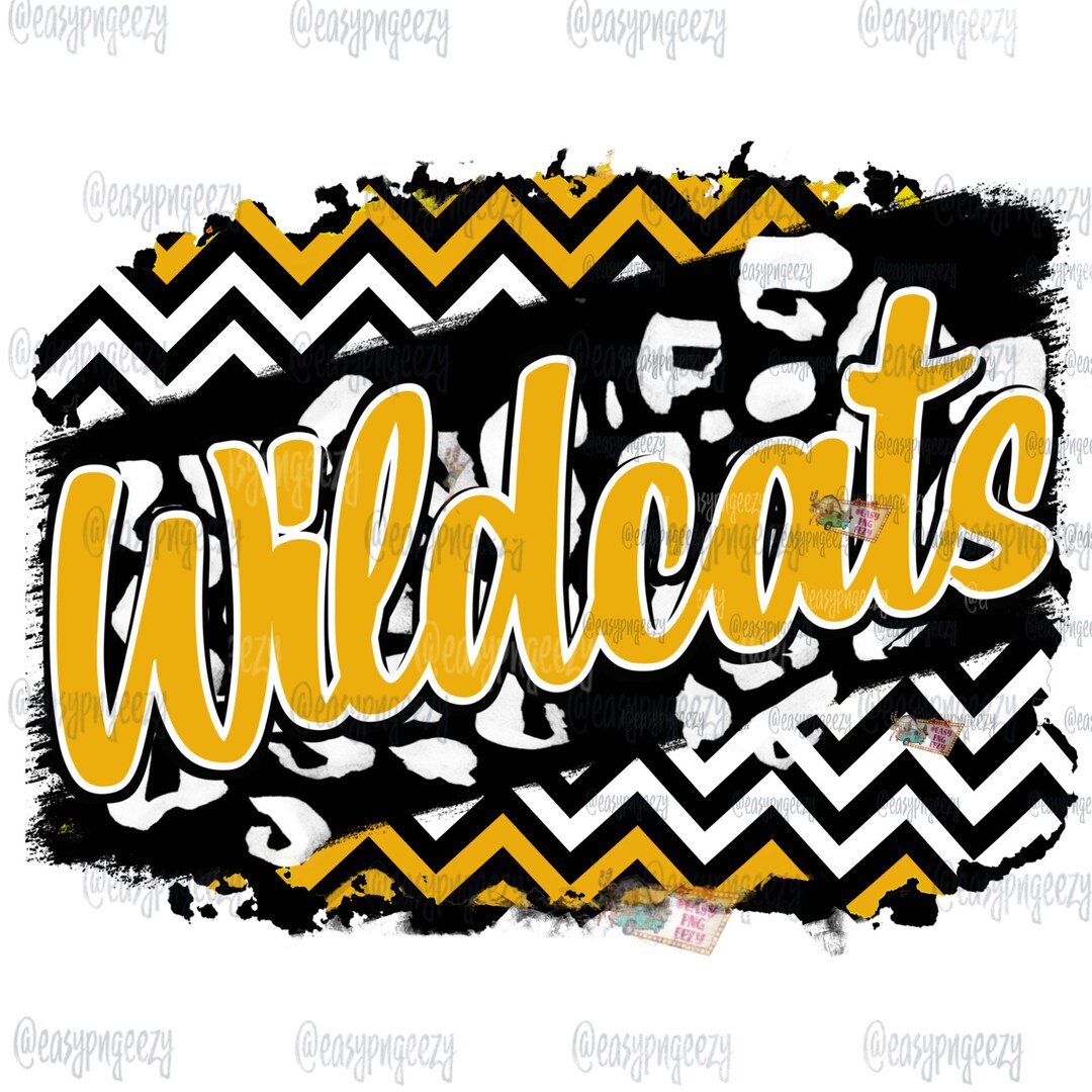 Wildcats Sublimation Png/digital Drawing/wild Png/yellow/black/mascot ...