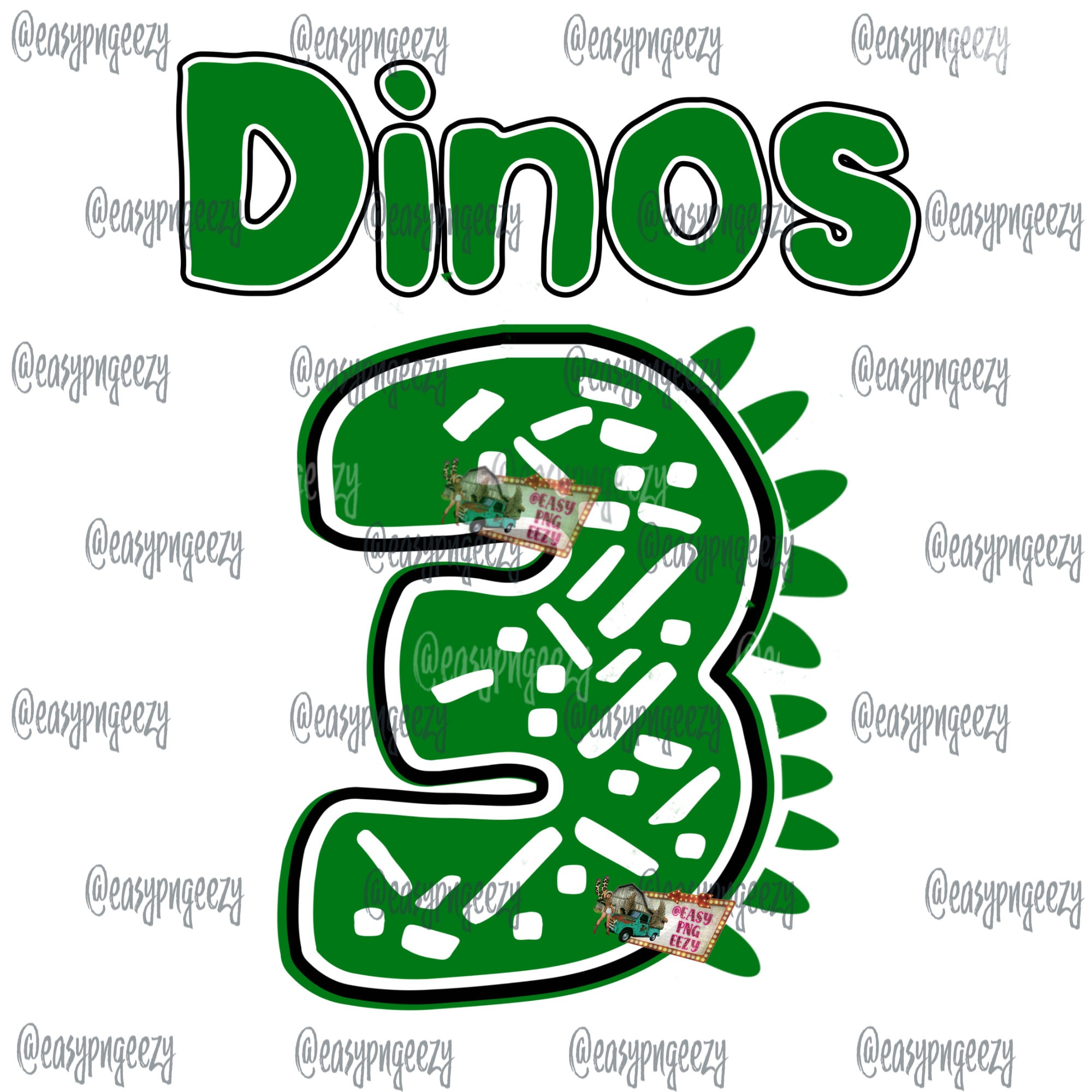Team Dinos Png Numbers 1 - 5/dinos Sublimation Png/dino Png/dinosaur ...