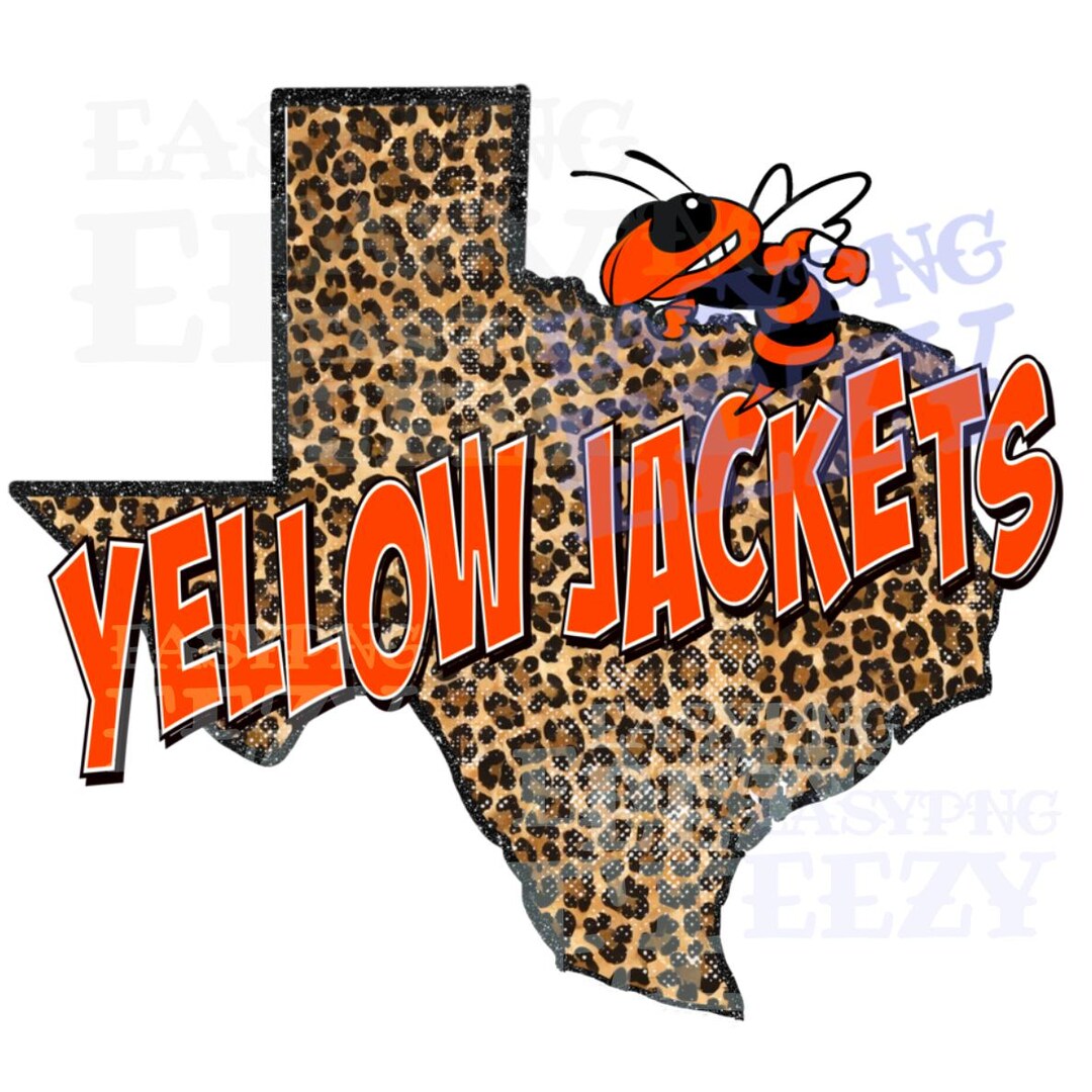 Kemp Yellow Jackets Sublimation Png/tx Football/digital Mascot/brown ...
