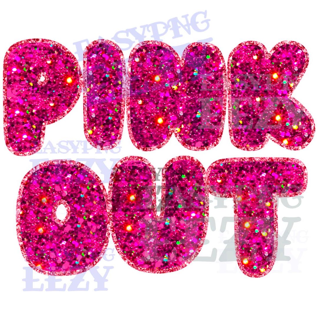 Pink Out Png Printable Download for Sublimation/any Team Mascot/pink ...