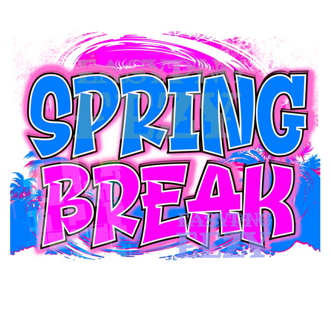 Spring Break Theme Png/downloadable/diy Tshirt/bag/tumbler/gift Shop ...
