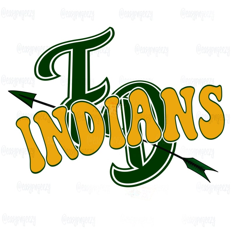 FD Indians Arrow Png/indians Green Gold/fort Davis Indians Logo/gift ...