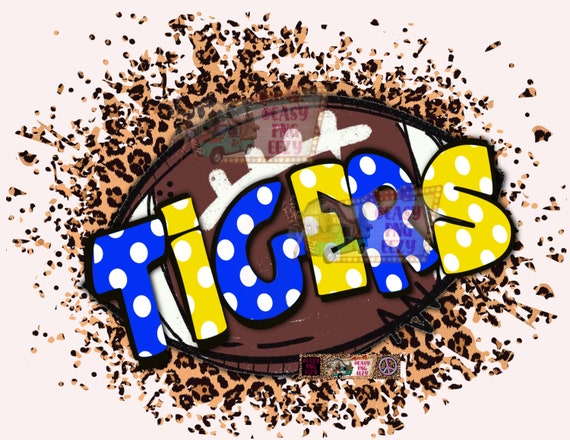 Corsicana Tigers PNG Download/tigers Football/blue and - Etsy
