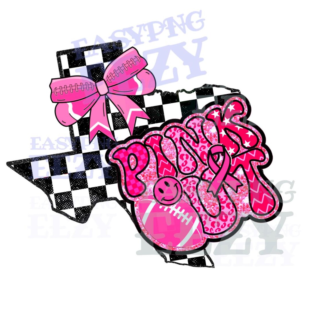 Pink Out Texas Png Printable Download for Sublimation/tx Mascot/pink ...