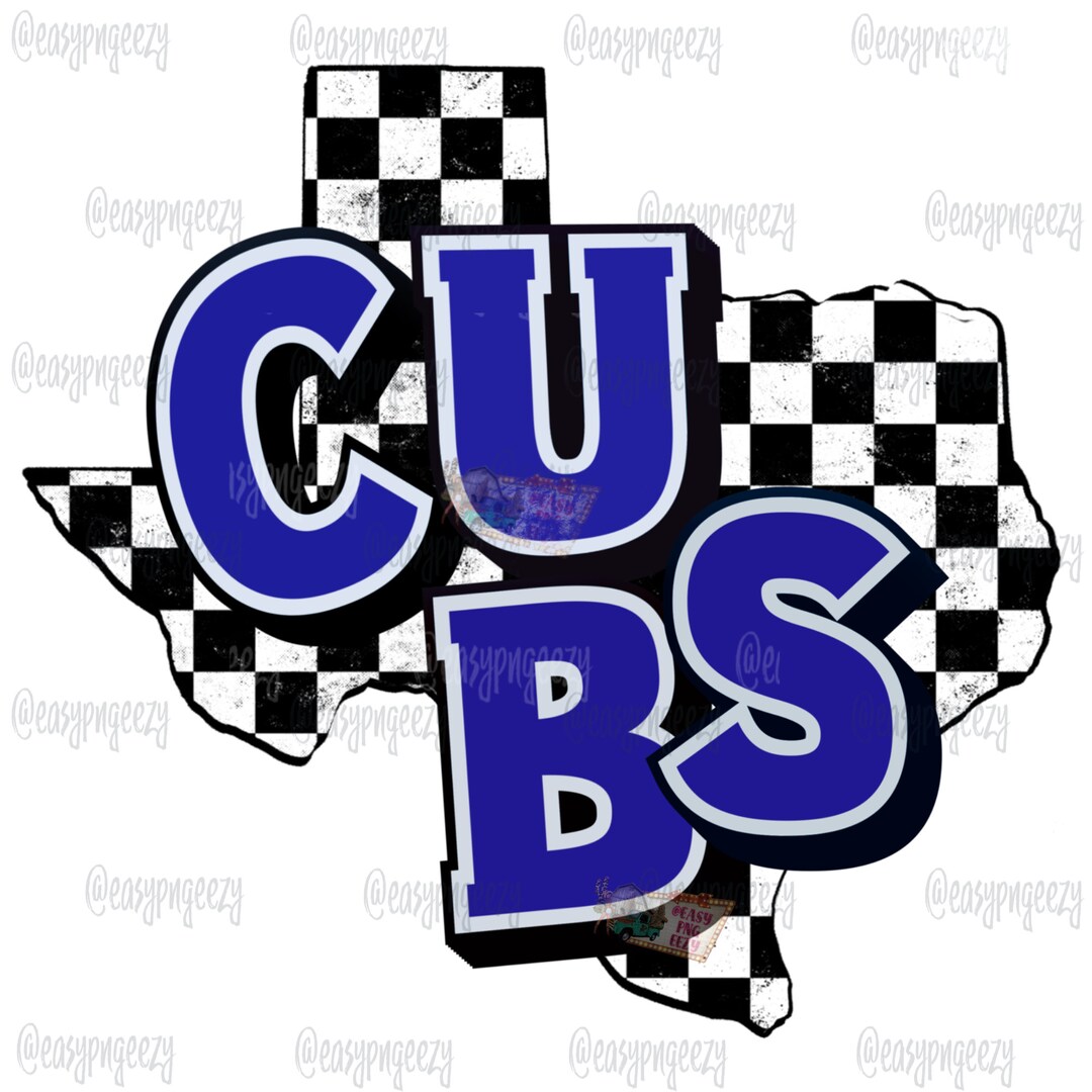 Cubs Texas Sublimation Diy Png/cubs Mascot Cheerleading Baseball ...