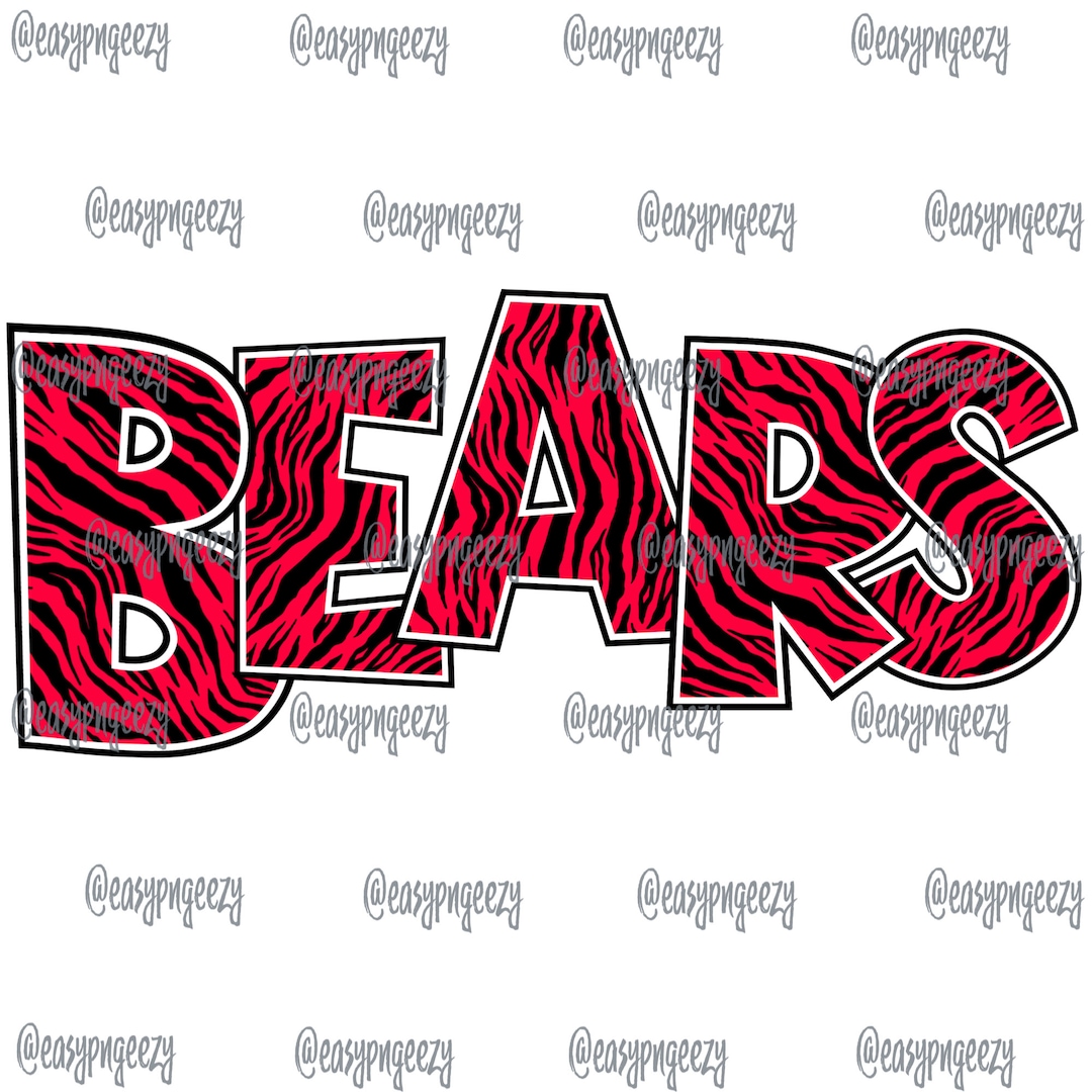 Red Bears Sublimation Png/bears Mascot Png/mascot Pngs/bears Pngs/zebra ...