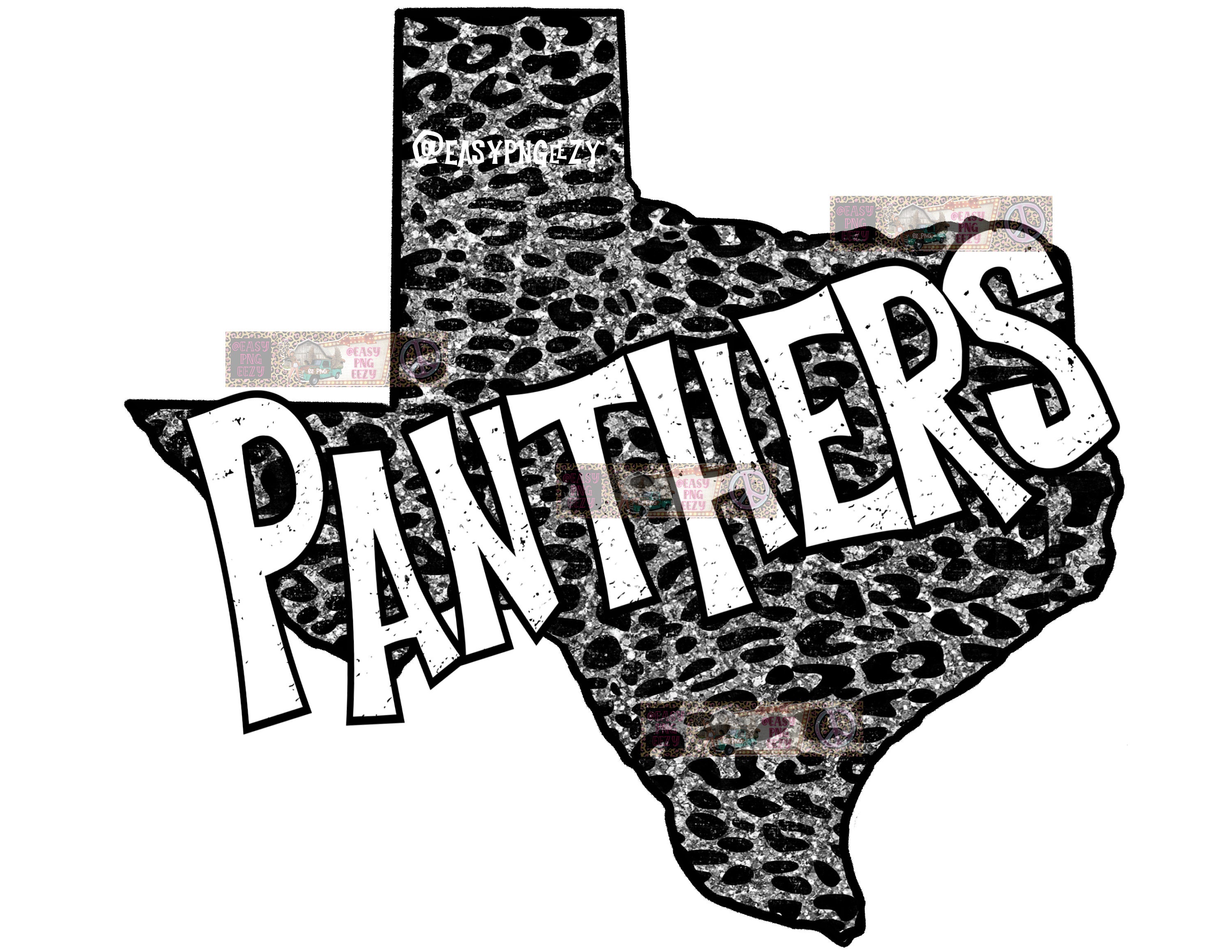 Panthers Sublimation/texas Png/mascot Png/digital Drawing/leopard ...