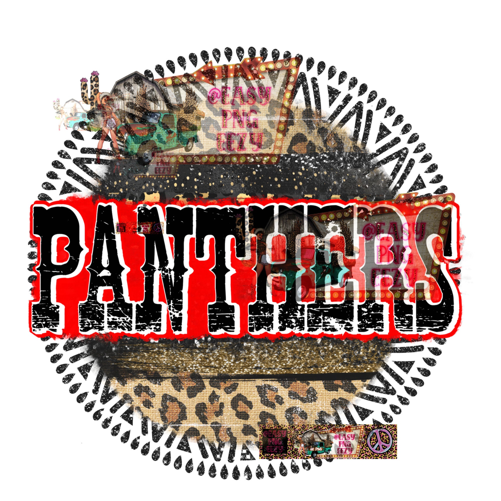 Panthers Sublimation Png/digital/mascot Png/panther Mascot/leopard ...