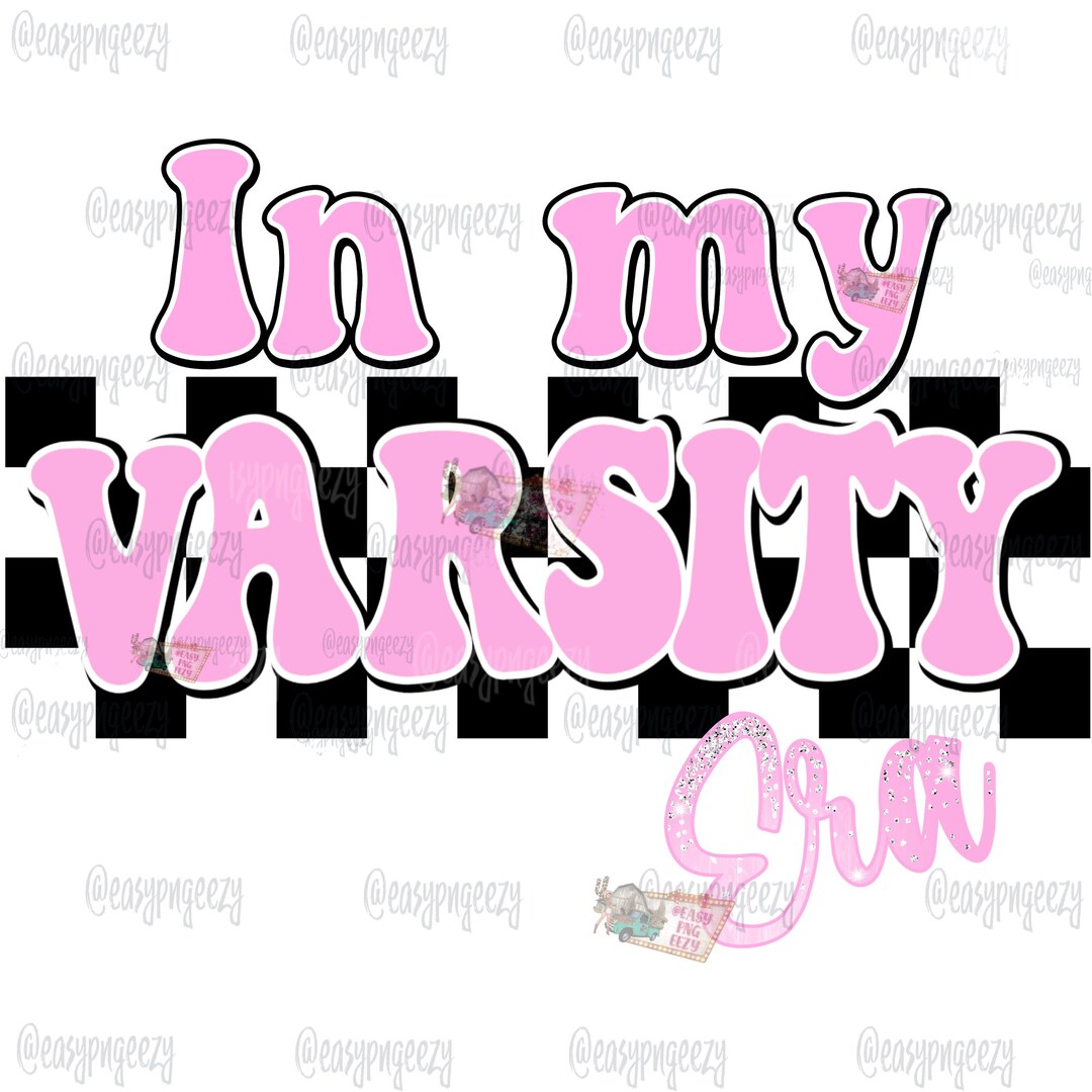 In My Varsity Era Spirit Wear/pink PNG Download/diy Varsity Cheer ...
