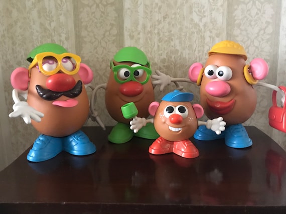 Vintage MR POTATO HEAD Family Set of 4 With Pieces and Parts - Etsy