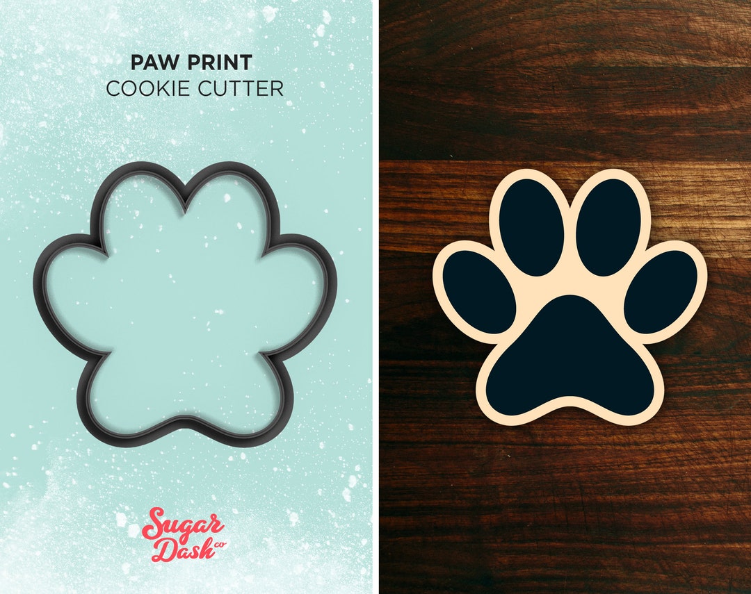 Dog Paw Print Cookie Cutter - Etsy