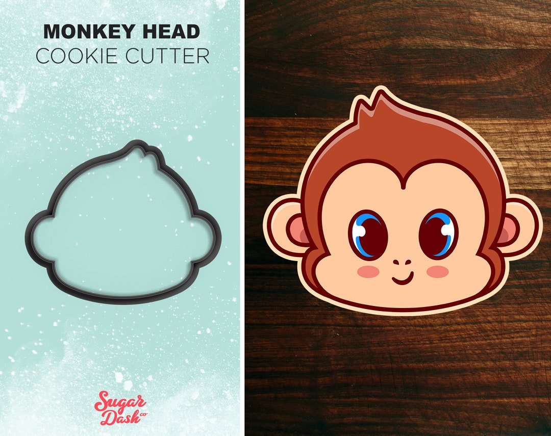 Monkey Head Cookie Cutter - Etsy
