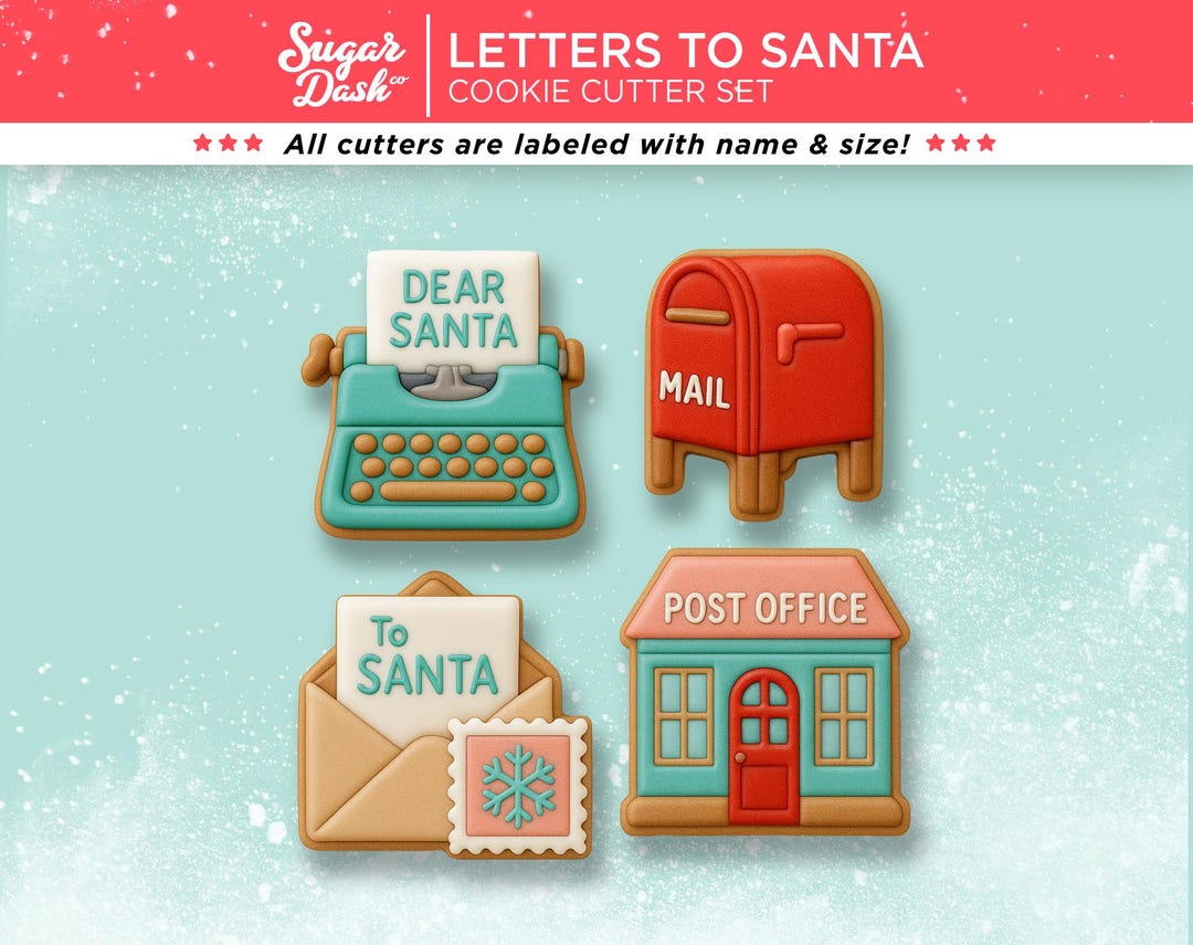 Letters to Santa Cookie Cutter Set - Etsy