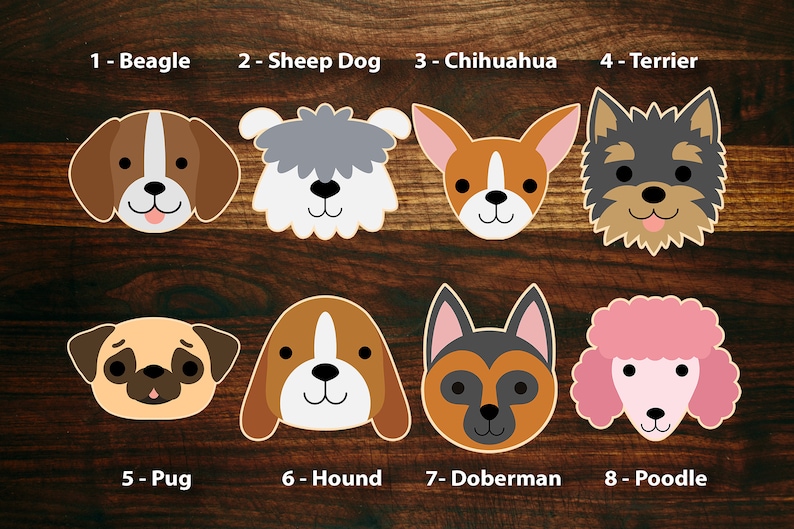 Dog Heads With Party Hats Set Cookie Cutter - Etsy