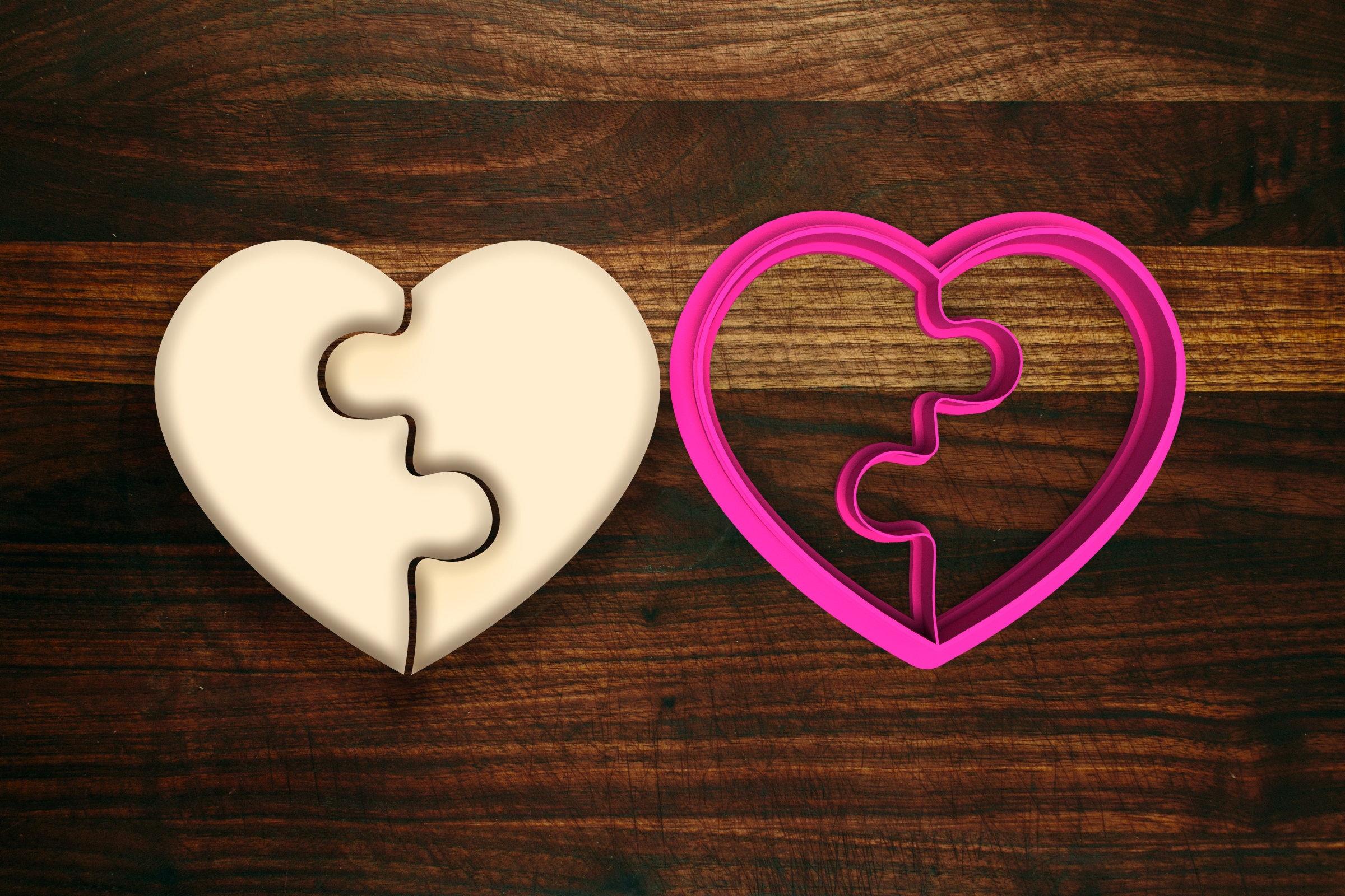 Heart Puzzle Multi Cookie Cutter | Etsy