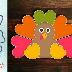 Turkey Platter Cookie Cutter Set for Thanksgiving - Etsy