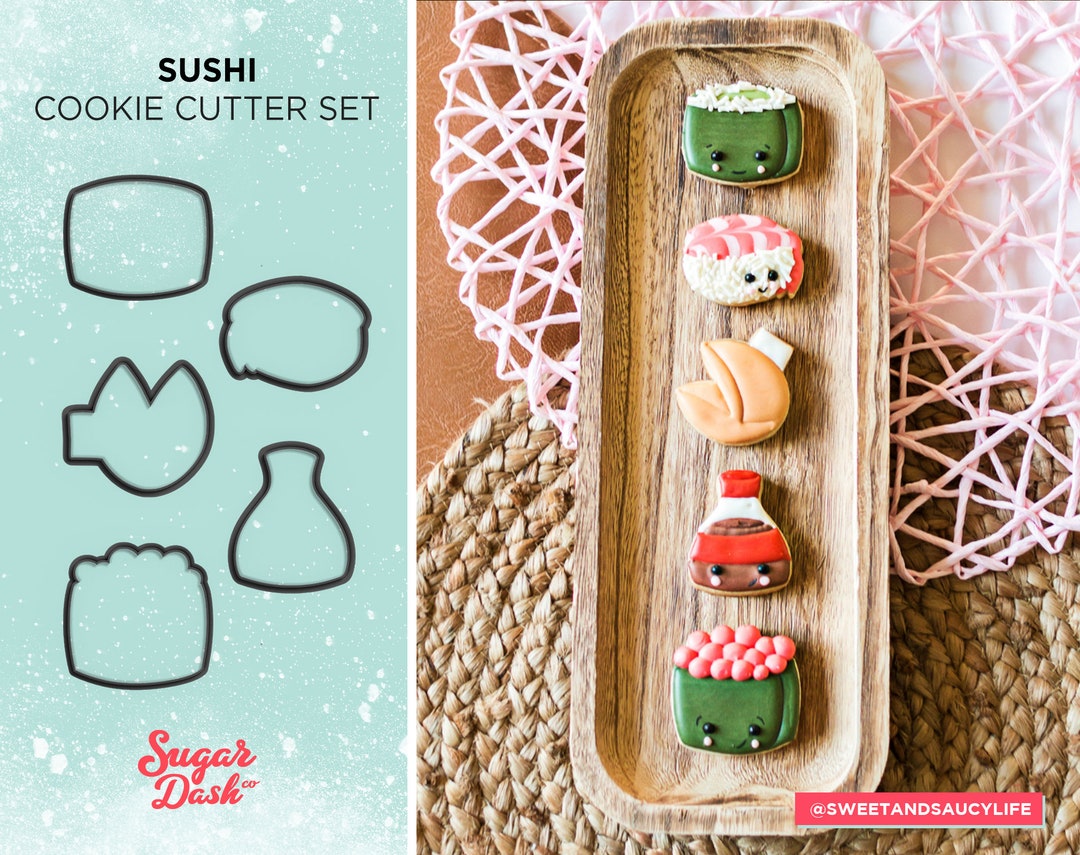 Sushi Cookie Cutter Set of 5 - Etsy