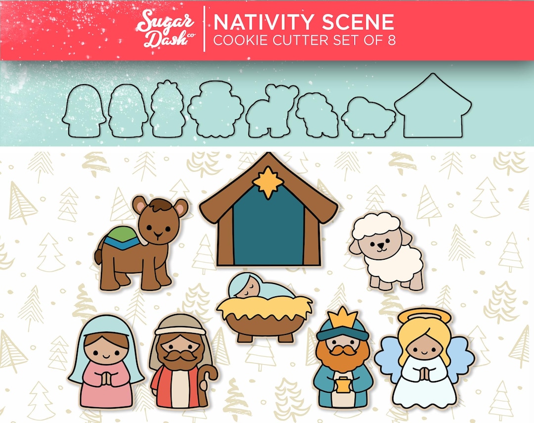 Nativity Scene Cookie Cutter Set - Etsy