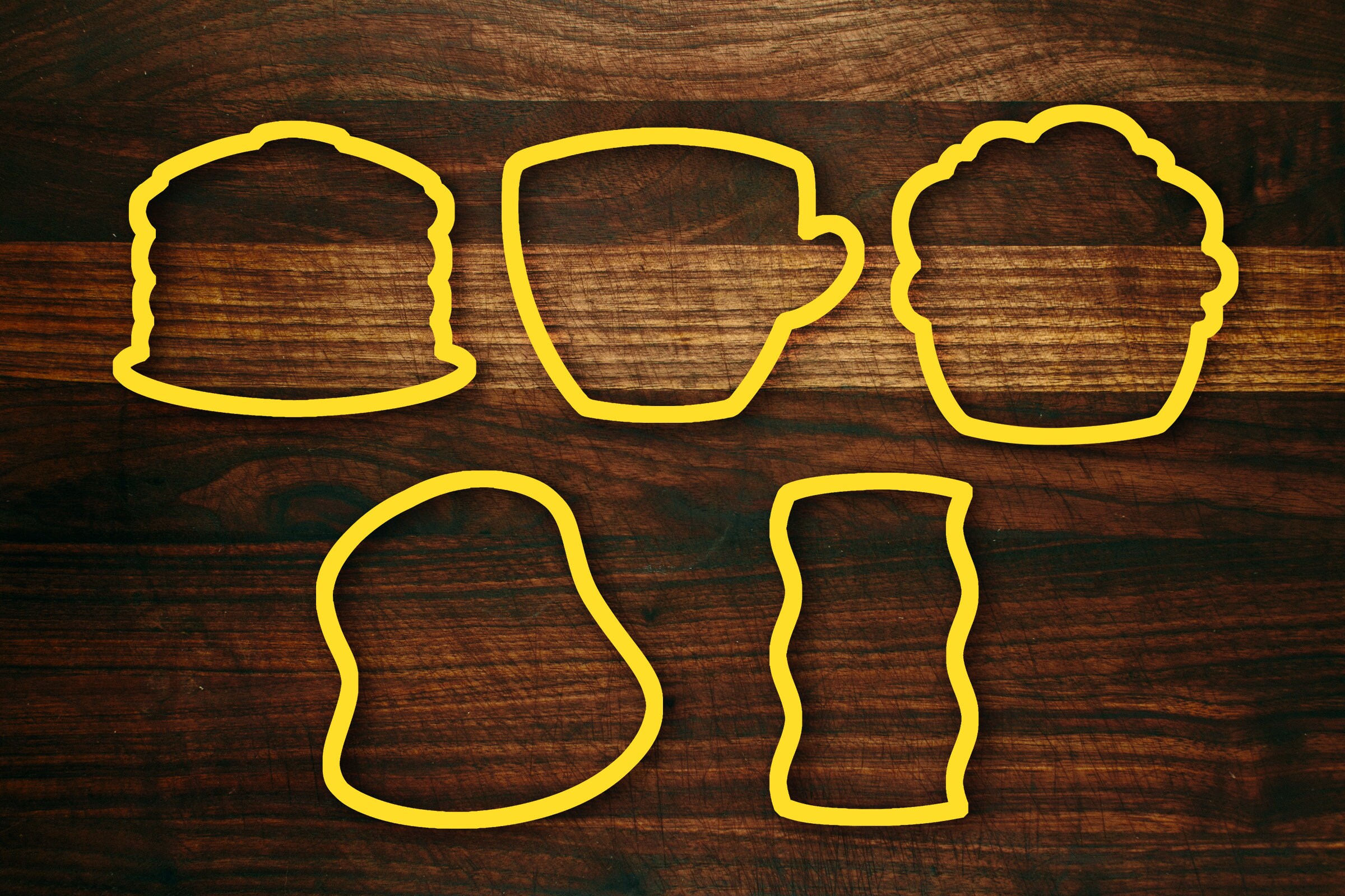 Breakfast Food Cookie Cutter Set of 5 - Etsy