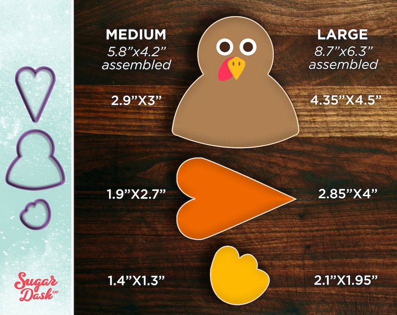 Turkey Platter Cookie Cutter Set for Thanksgiving - Etsy